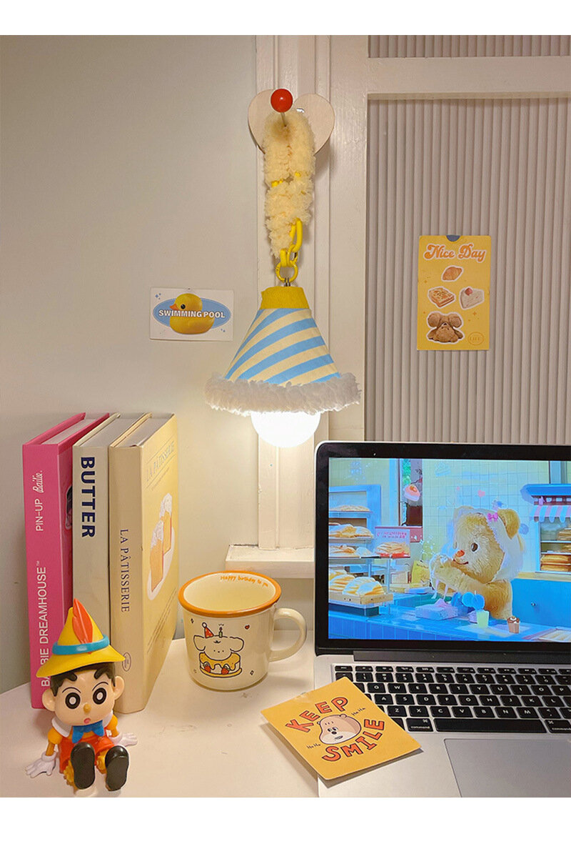 Висячие лампочки, маленькие ночники, украшение комнаты, люстра для виска на кровати в спальне ночью