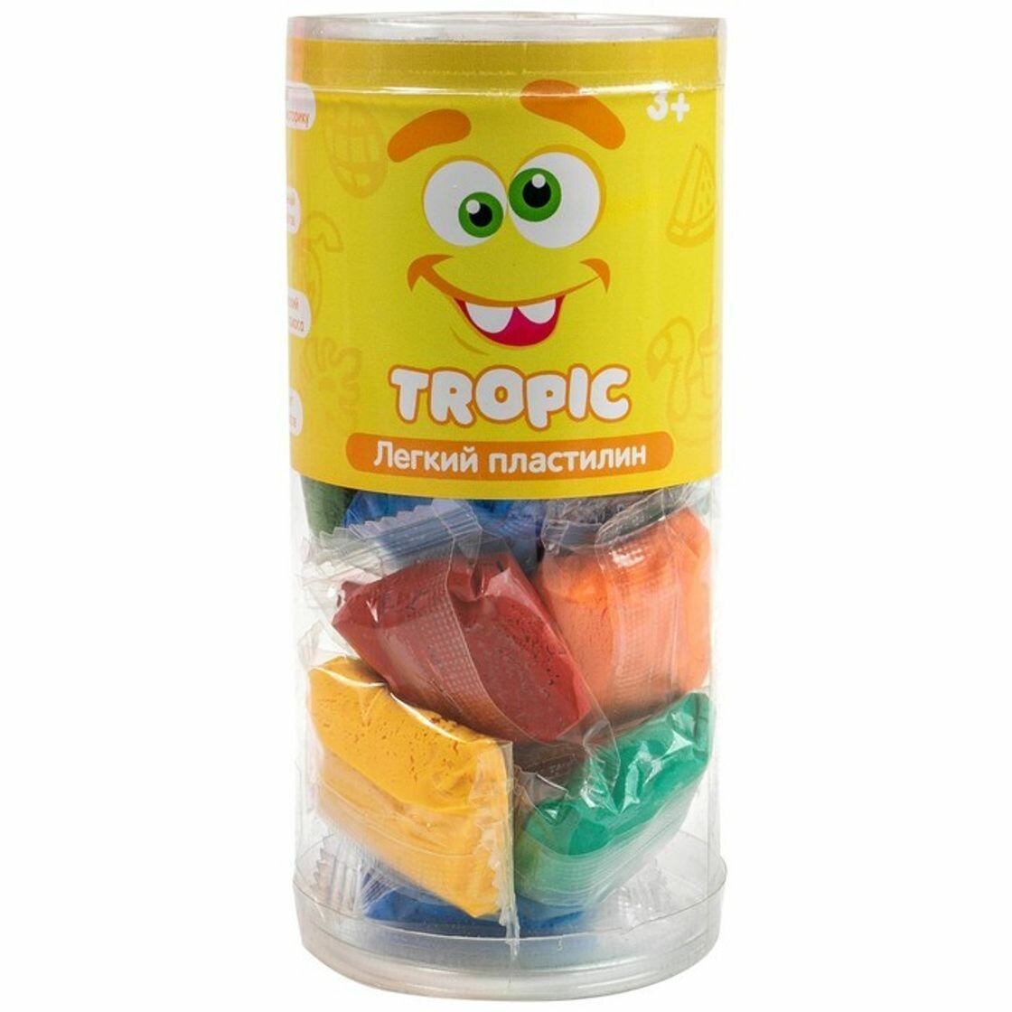 Легкий пластилин, ТМ Crazy Clay, набор "Tropic" mini