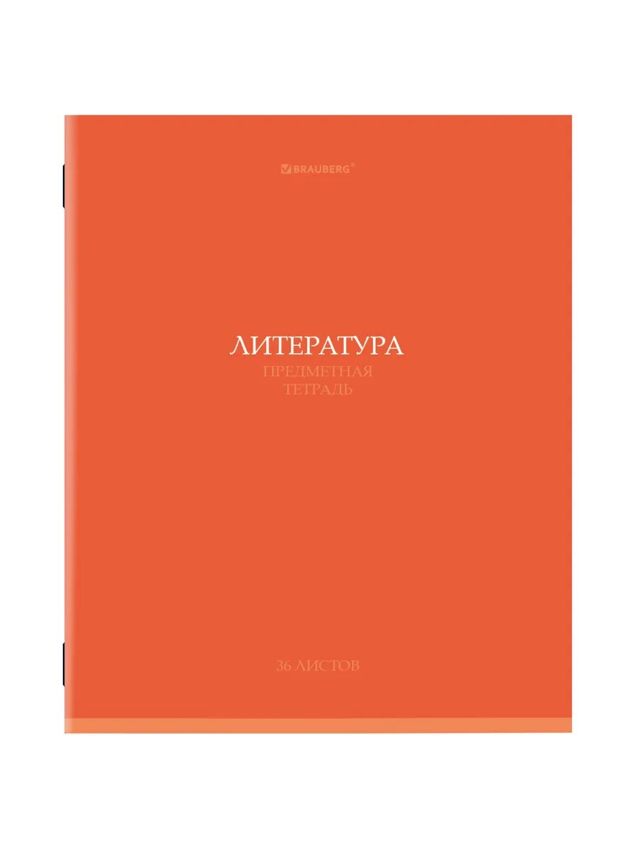Тетрадь предметная школьная 36 л, литература, линия