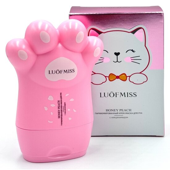 Парфюмированный крем-маска для рук Luofmiss Медовый персик, 80г