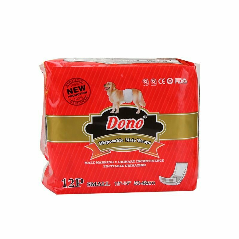Одноразовые впитывающие пояса для кобелей DONO MALE PET DIAPER размер S 12 штук