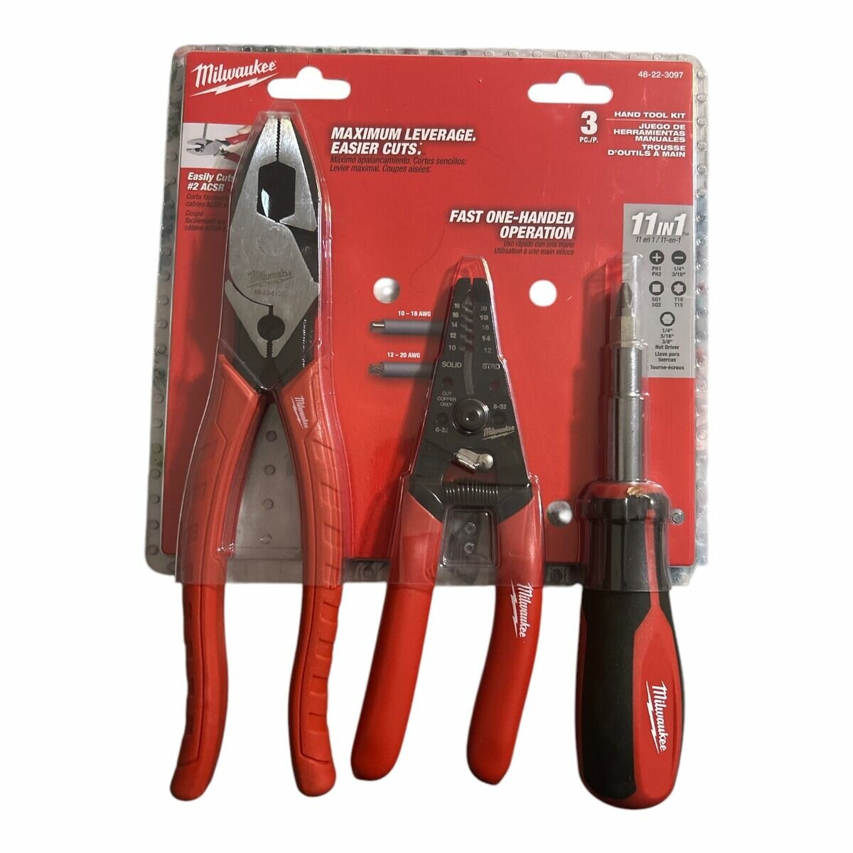 Набор ручного инструмента для электрика (3 шт) Milwaukee Heavy Duty