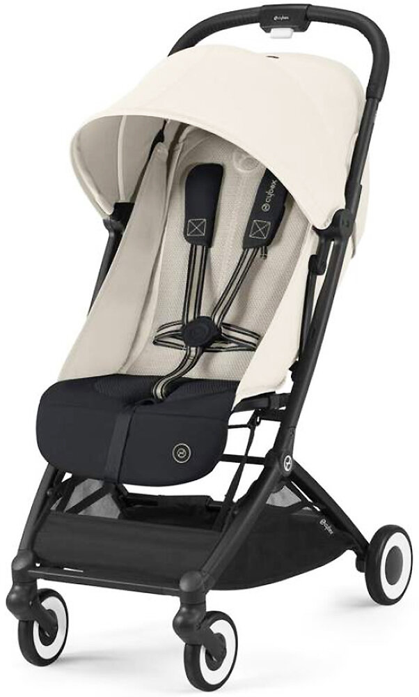 Cybex Orfeo (Canvas White с дождевиком и бампером)