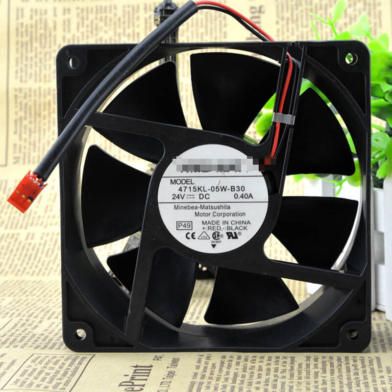 For NMB 4715KL-05W-B30 120*120*38mm 24V 0.4A 2pin Вентилятор охлаждения