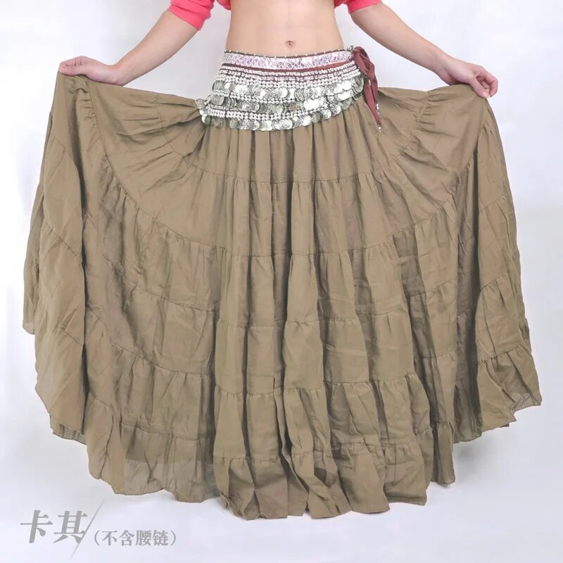 Юбка IDEASKY для танца живота Зеленый, Dark Khaki