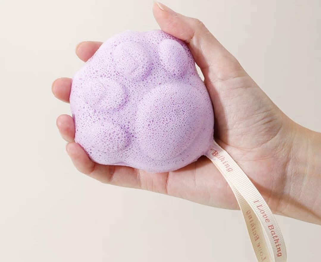 Мочалка Лапка детская губка