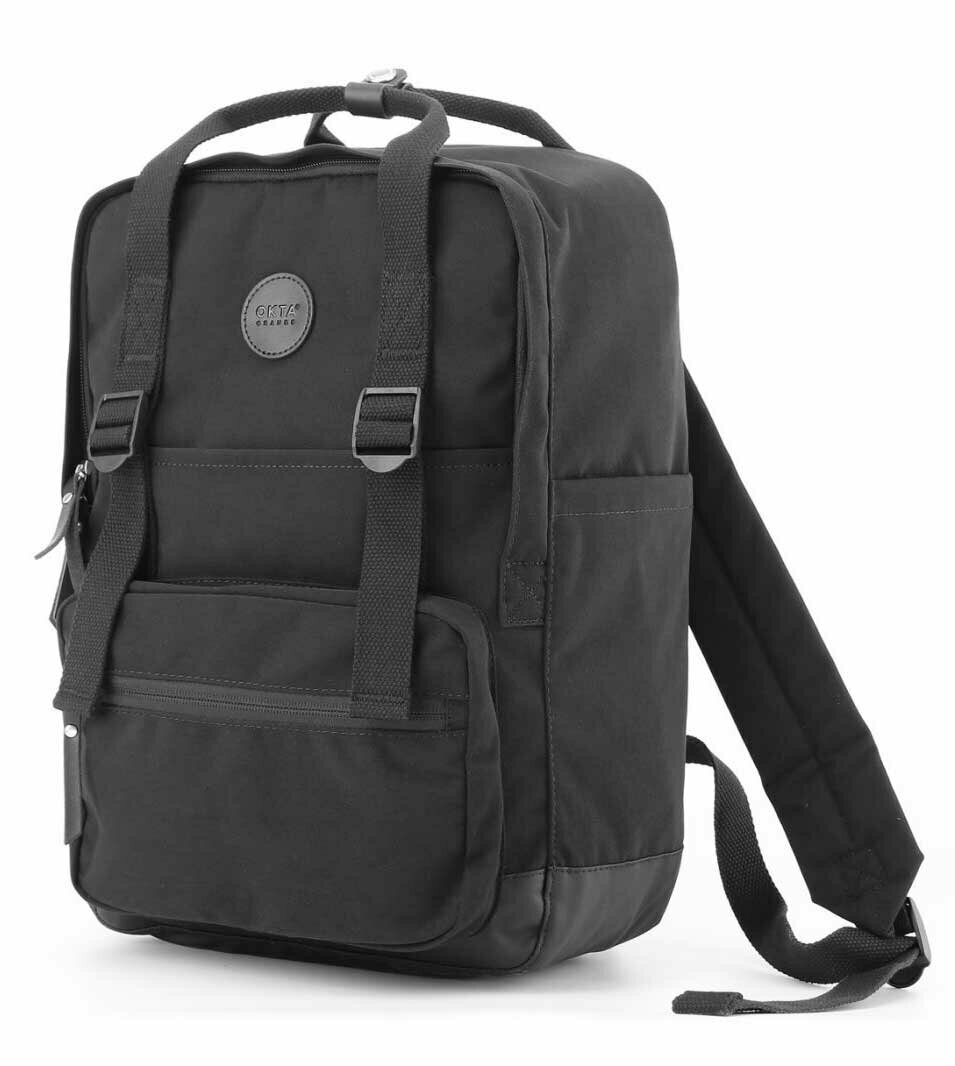 Рюкзак Himawari Okta 1085 Vintage, для ноутбука, водонепроницаемый, черный
