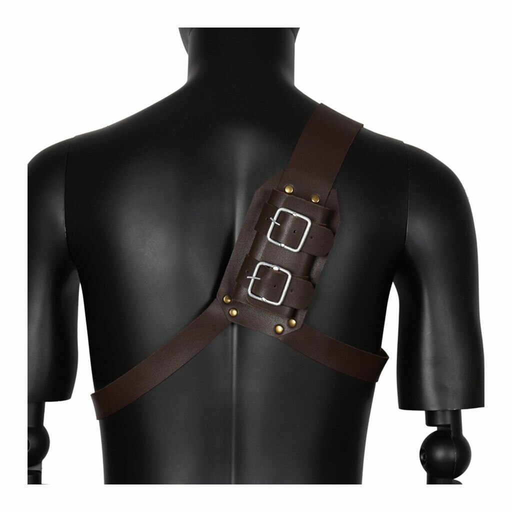 Набор мечей для средневекового фехтовальщика на ремне-Коричневый