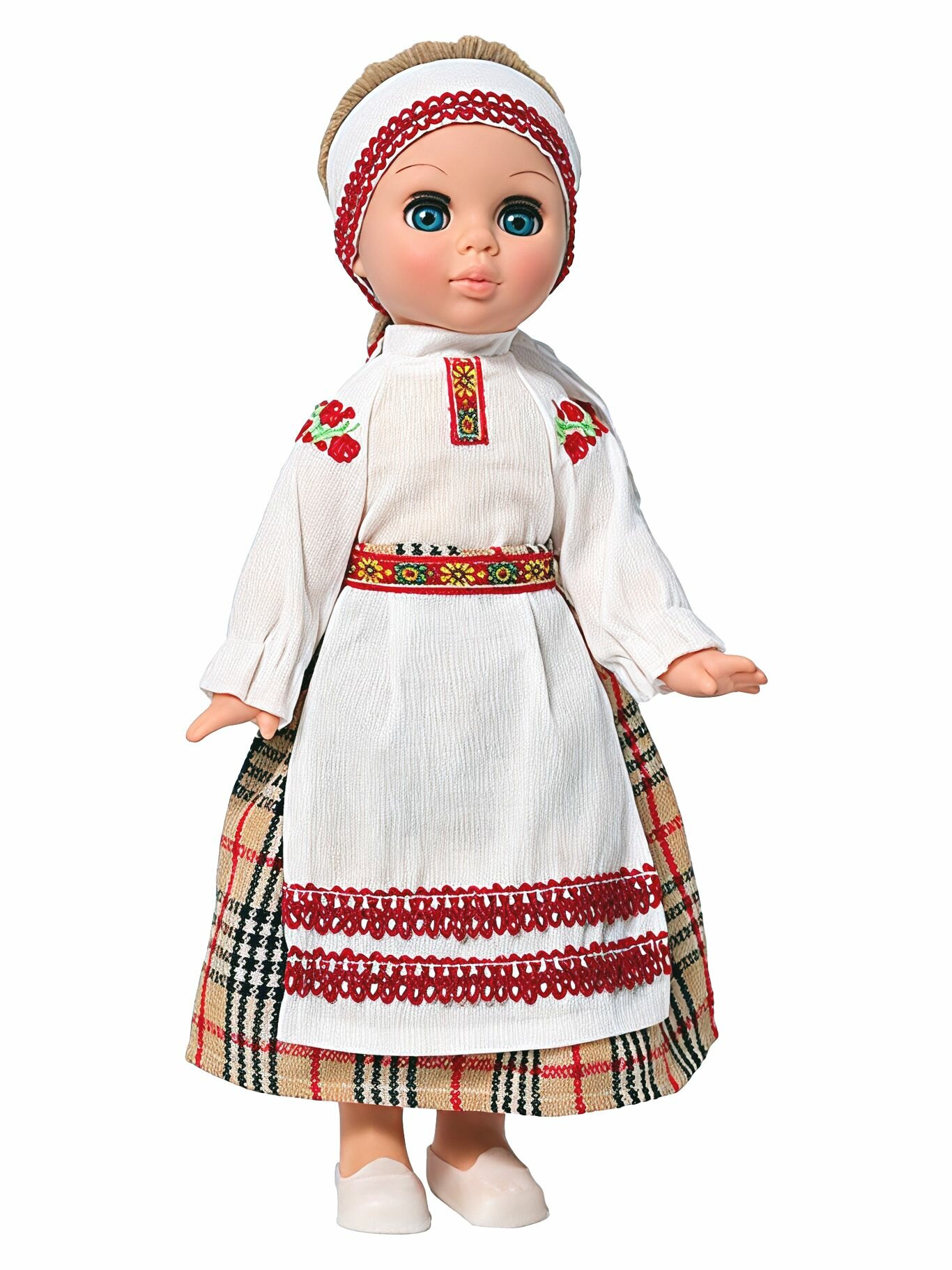 Детская кукла "Эля в белорусском костюме", для девочки с одеждой, пластиковая куколка в национальном костюме для сюжетно-ролевых игр, развивающая интерактивная игрушка для малышей