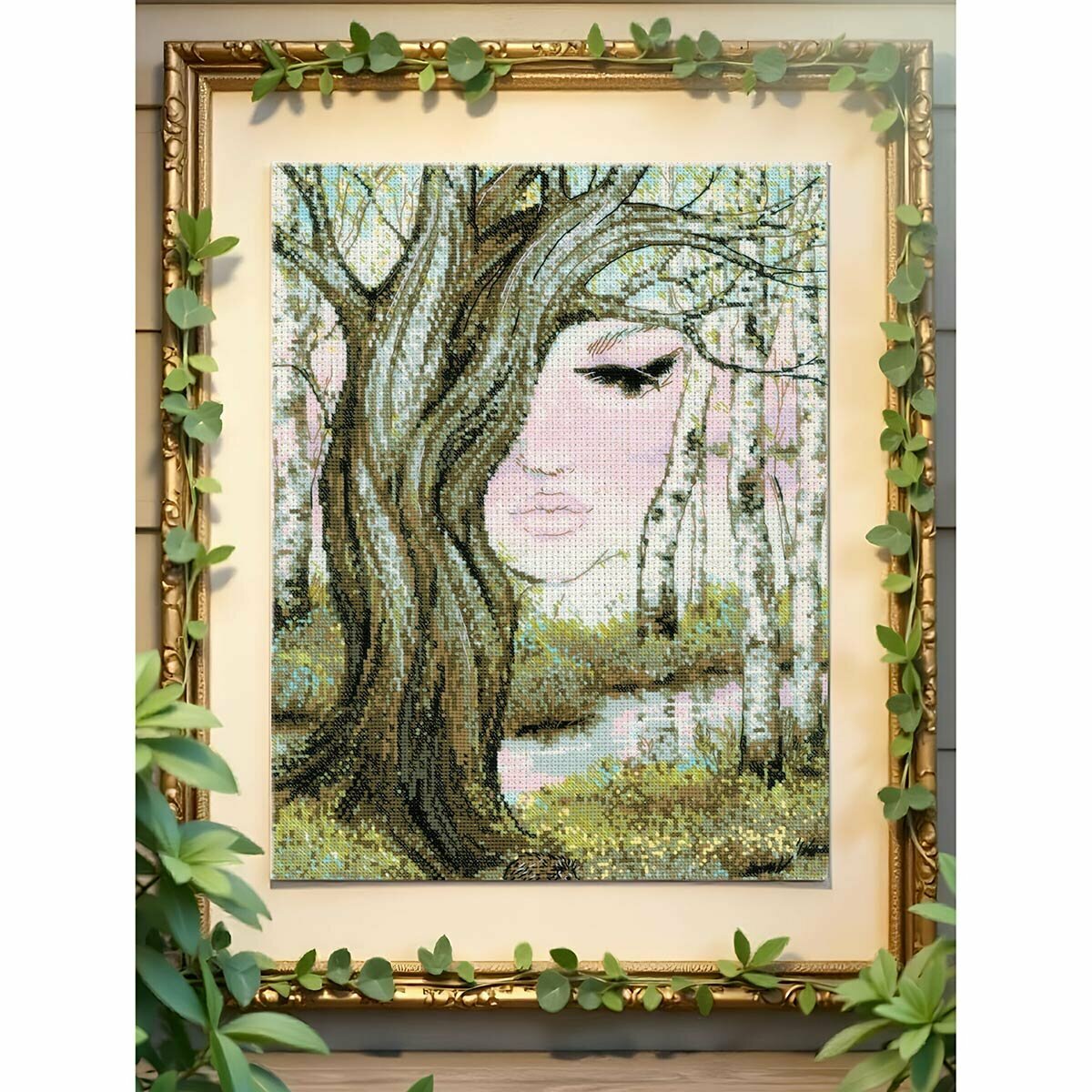 2225 Набор для вышивания крестиком 'Пробуждение' 30*40см, Риолис