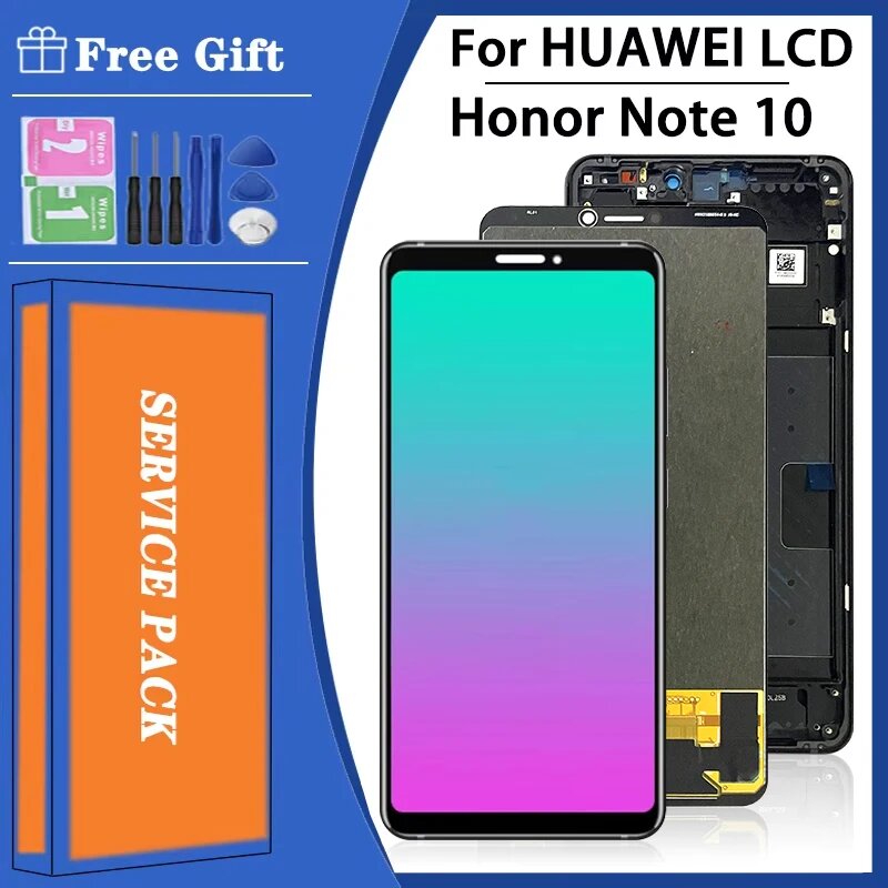 6,95 "AMOLED для Huawei Honor Note 10 ЖК-дисплей RVL-AL09, сенсорный экран с рамкой для Honor Note10, замена дисплея Blue With Frame