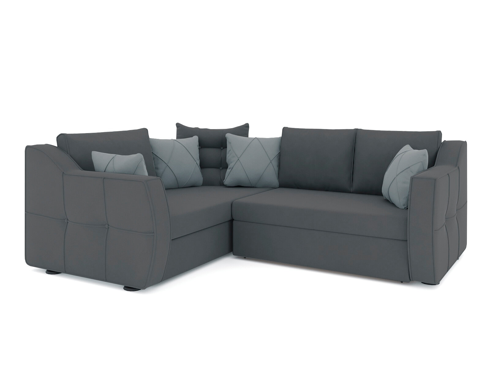 Диван угловой DiHall "Френсис", механизм трансформации "дельфин"