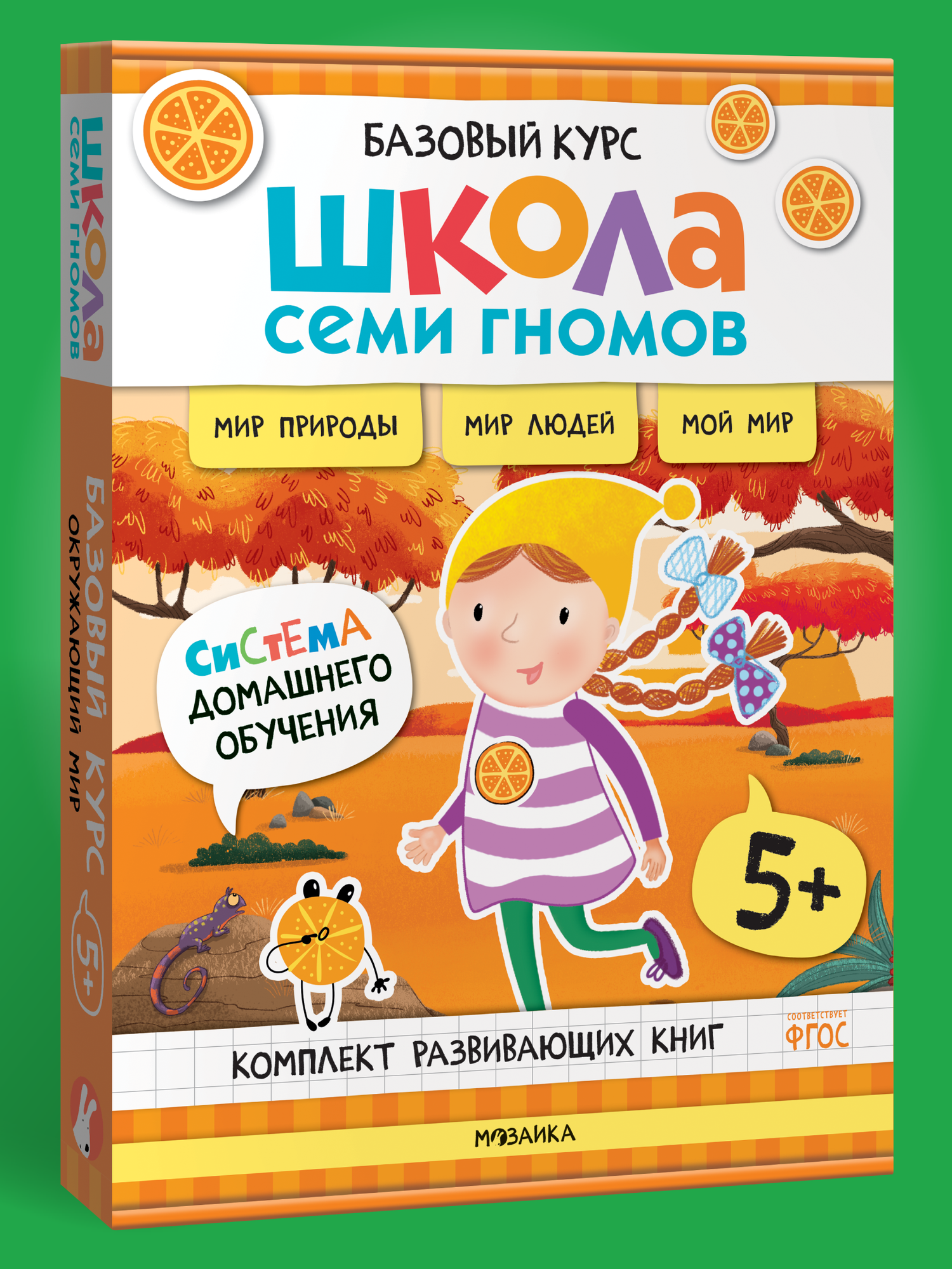 Набор развивающих книг "Школа Семи Гномов" для детей 5+, Окружающий мир, Комплект из 6 книг, Базовый курс