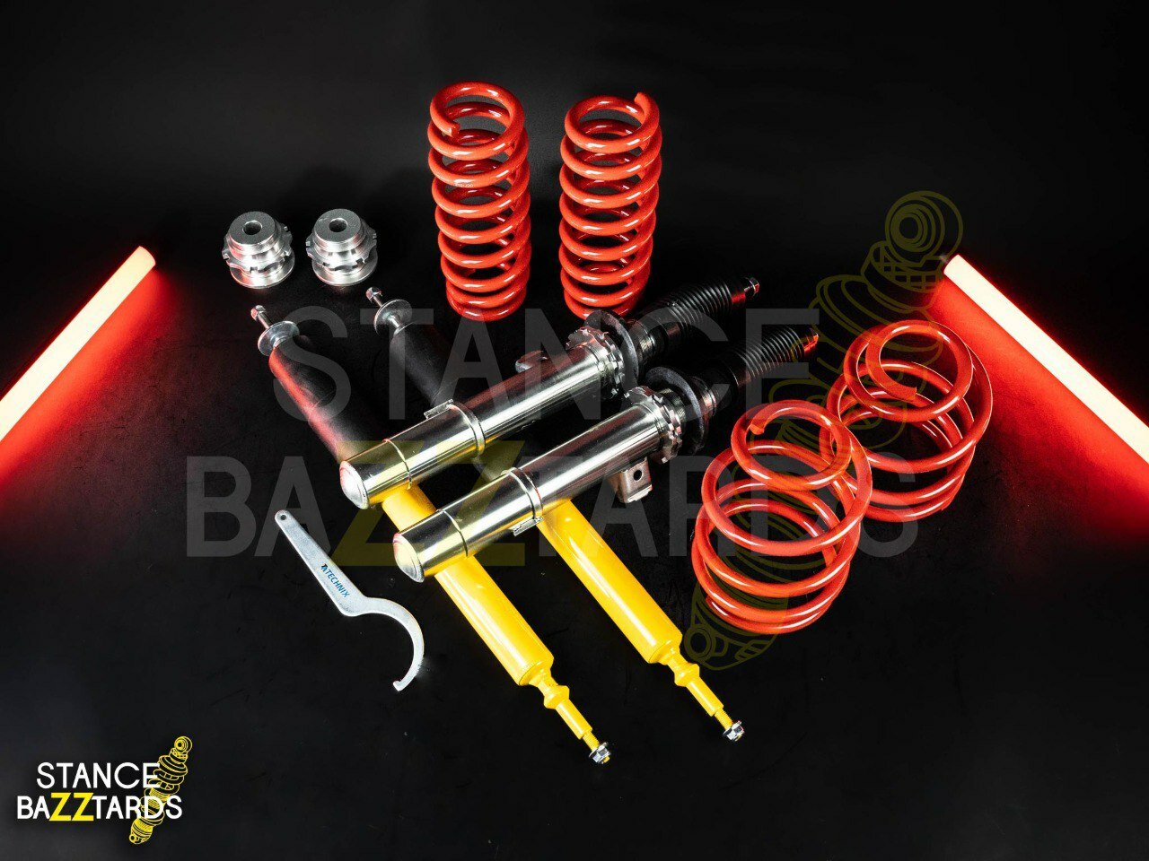 Комплект винтовой подвески койловеров TA Technix EVOGWBM06 BMW 1 серия E81, E82, 2004 - , с регулировками высоты