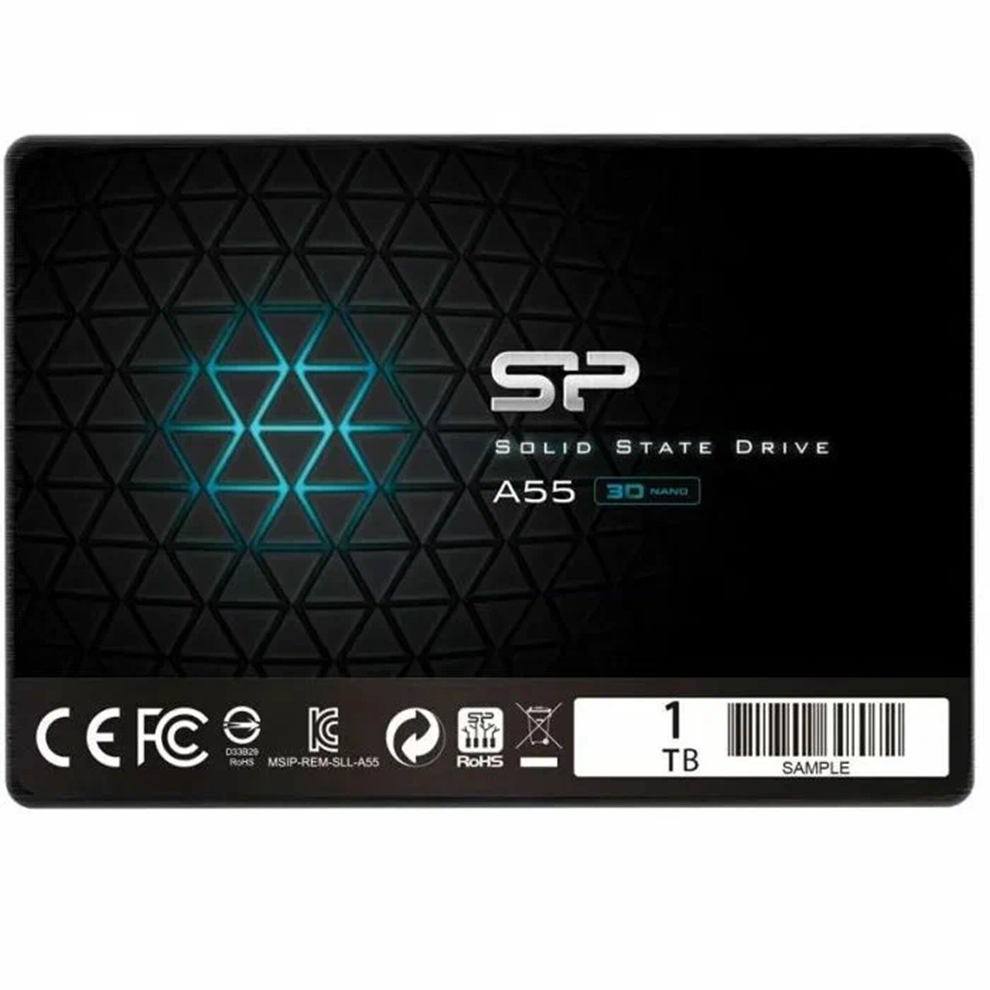 Накопитель Silicon Power Ace SP001TBSS3A55S25, 1ТБ, SATA SSD