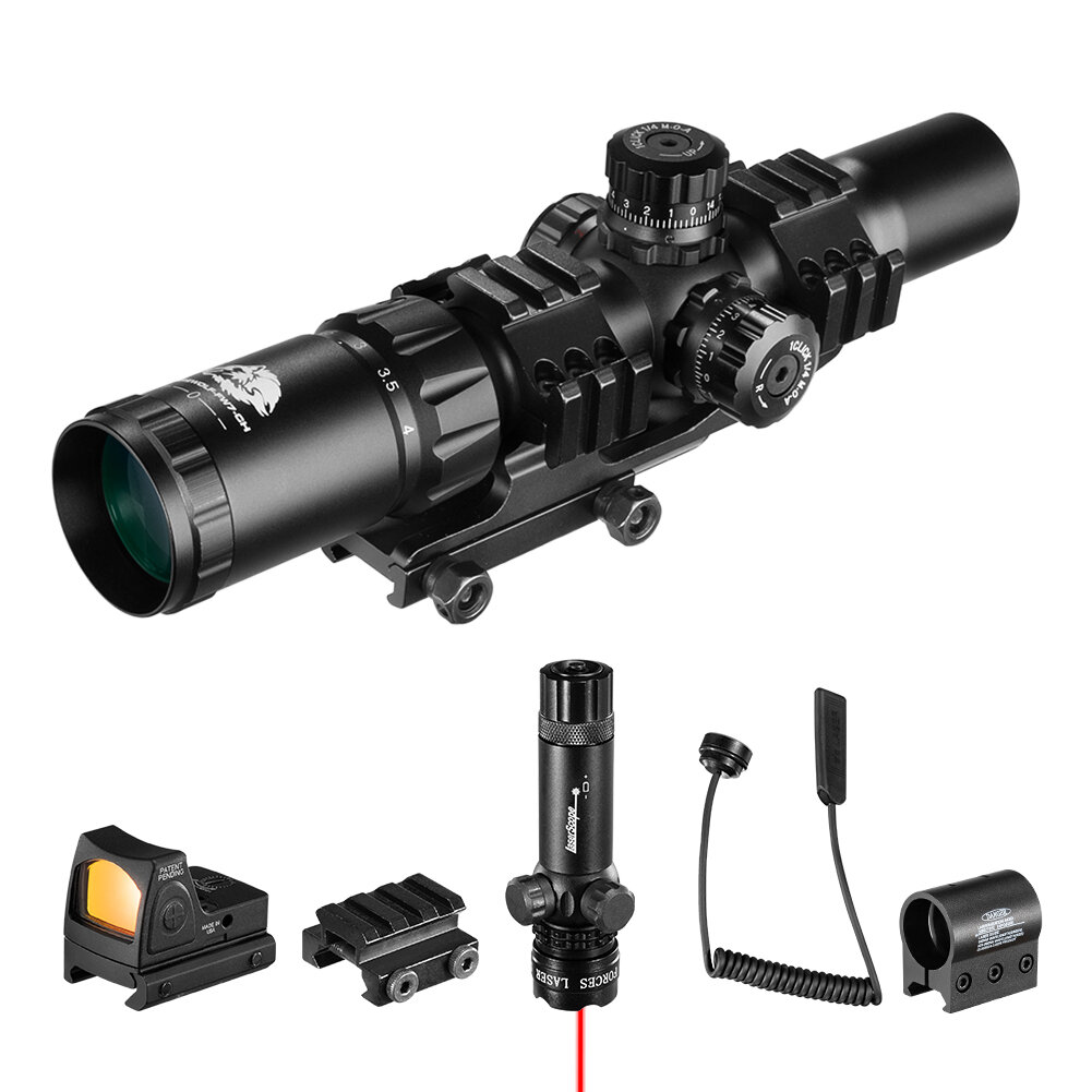 Оптический прицел 1.5-5x32 для охоты для пневматики