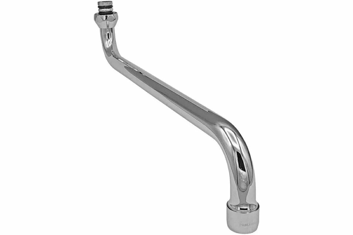 Vidima трубчатый излив для смесителя 400 мм с аэратором, классический хром B961338AA