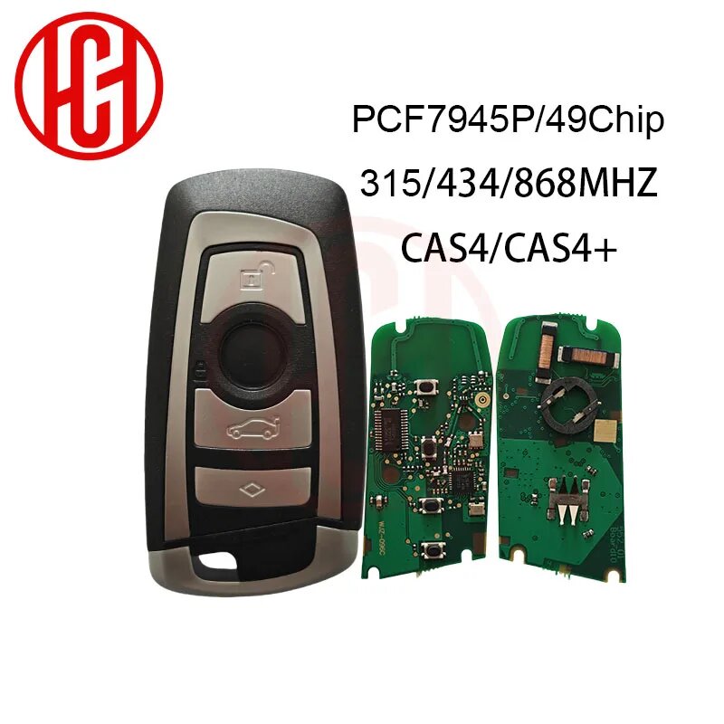 Дистанционный ключ от автомобиля для BMW F 3 5 7 серии X5 X6 F20 F22 F30 CAS4 CAS4+ FEM BDC 315/433/434/868 МГц с чипом ID49 PCF7945P 868