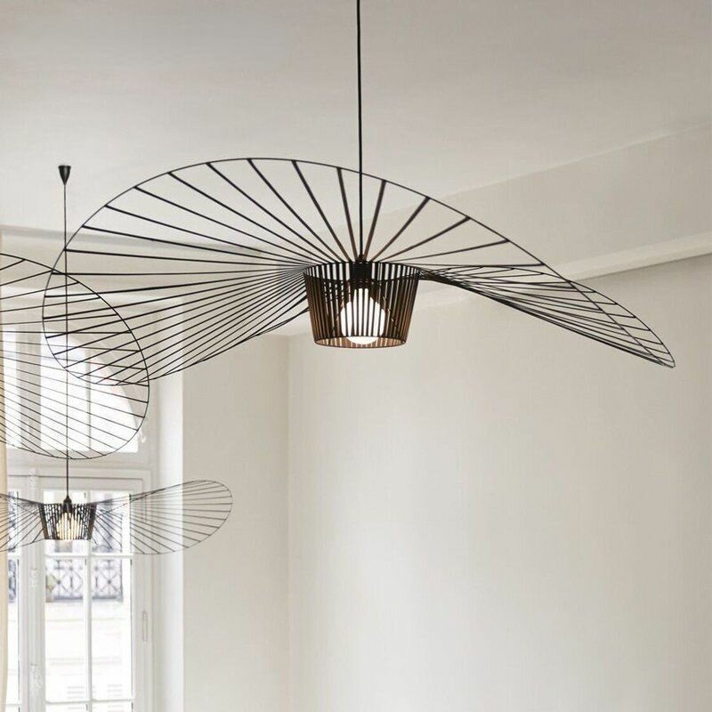 Люстра В Индустриальном Стиле Ретро. Дизайн В Форме Шляпы Украшает Лампы. Подходит Для Гостиной И Столовой.