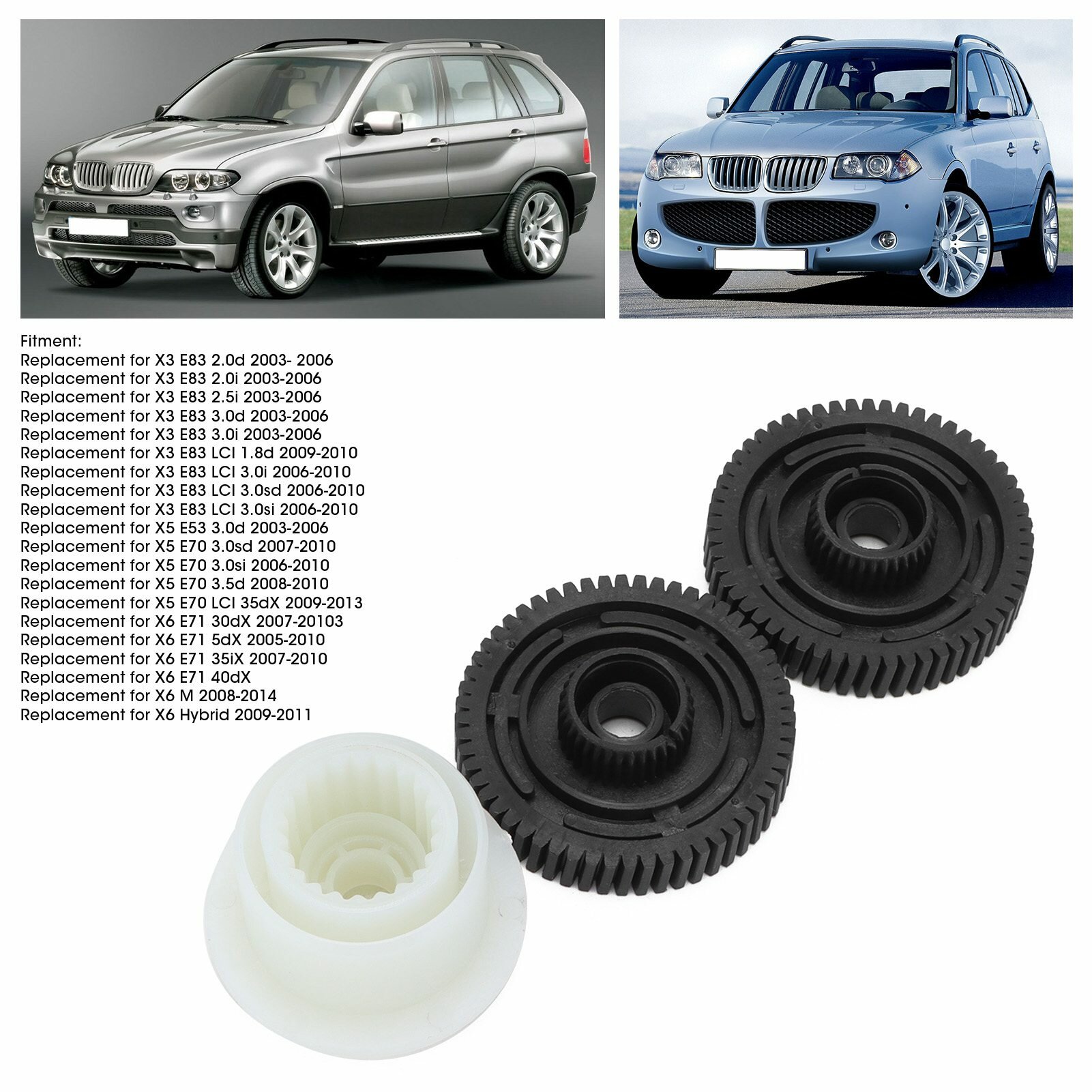 Шестерня сервопривода раздаточной коробки 27107566296GR Замена для X3 E83 X5 E53 X6 E71