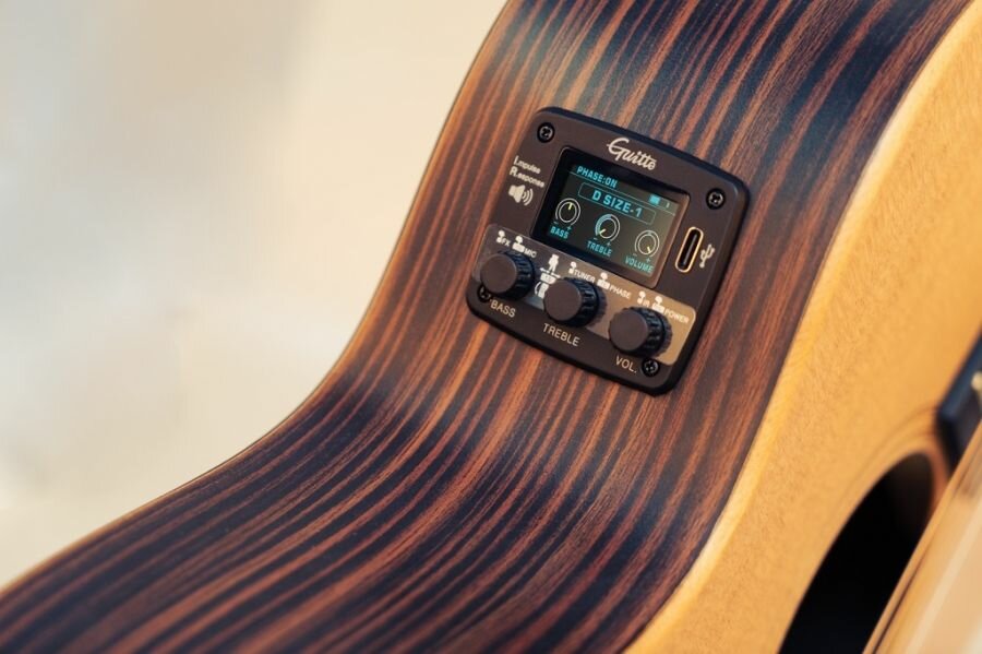 Звукосниматель для акустической гитары Guitto GGP-04