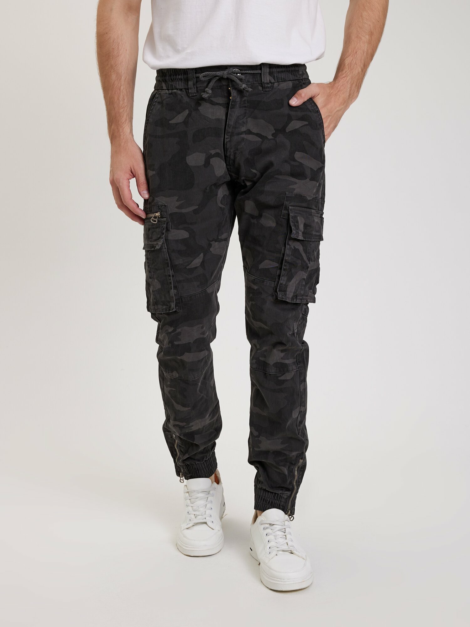 Брюки джоггеры мужские, с карманами