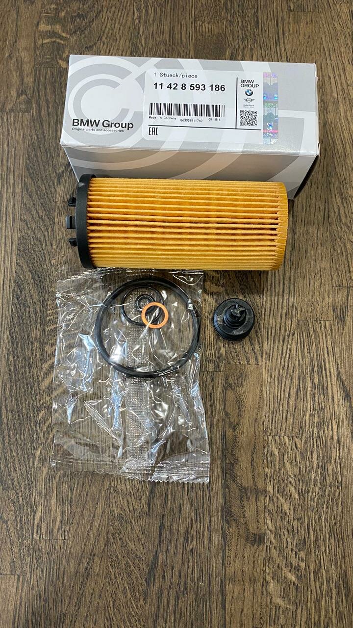 Фильтр масляный BMW 11428593186 X1 F48, X2 F39, 2 серия F46, 1 серия F40
