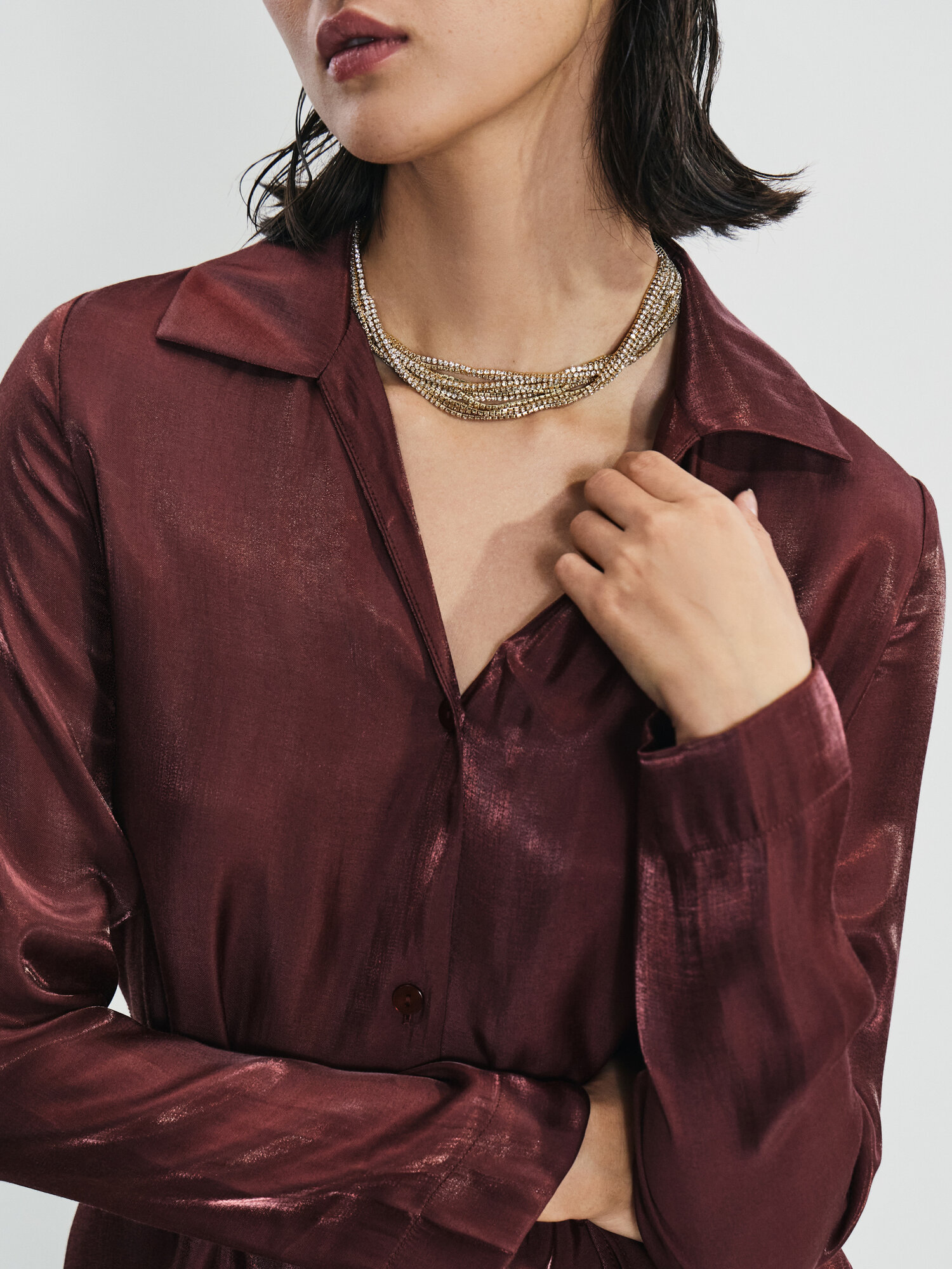 Колье, стекло