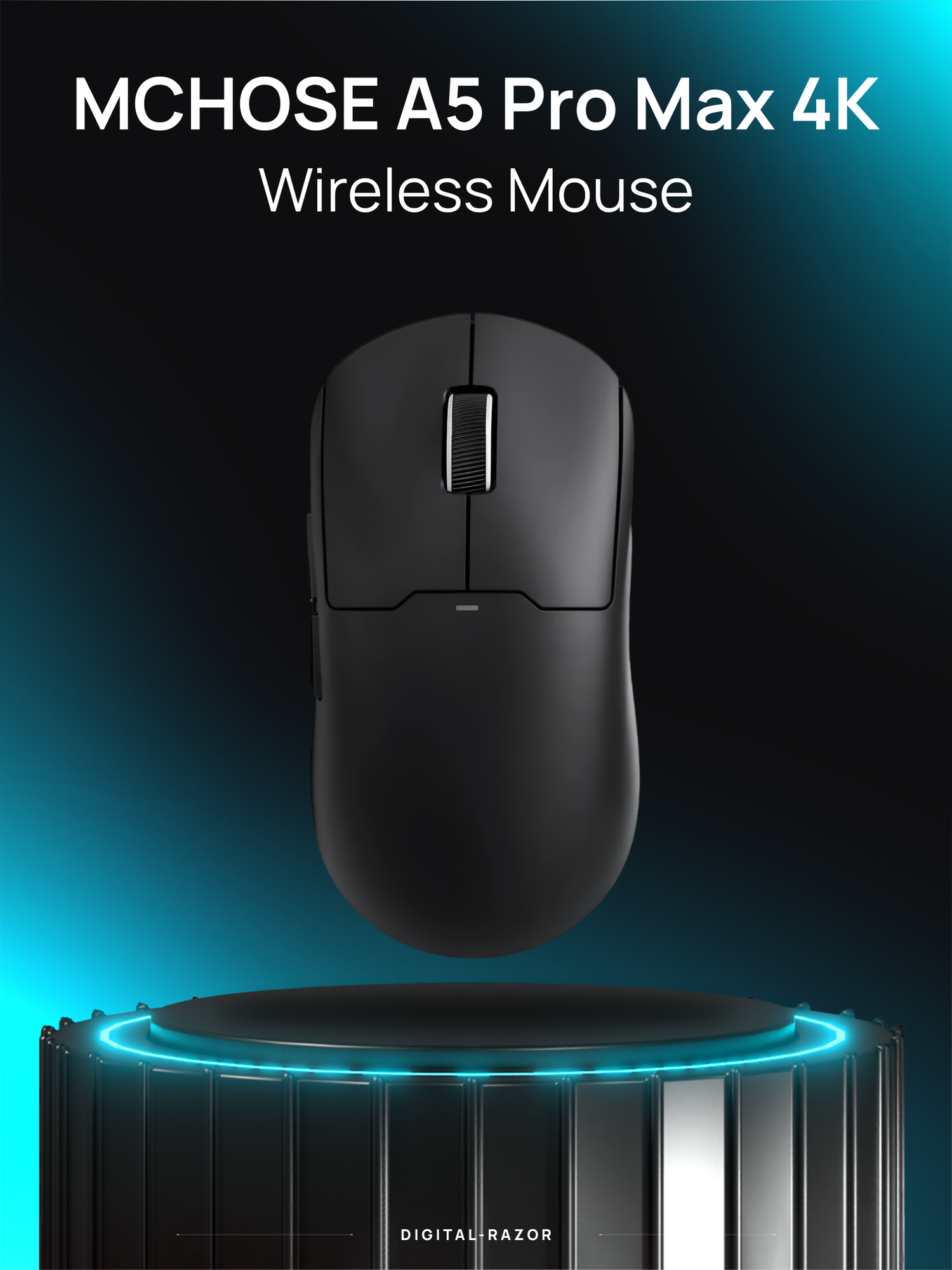 Мышь игровая MCHOSE A5 Pro Max 4K, черная