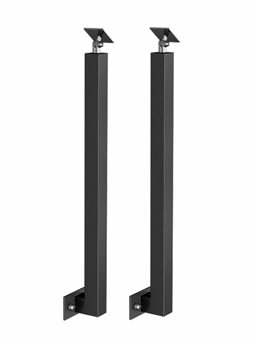 Металлические квадратные балясины для лестниц регулировка 270, крепление в комплекте, для террасы, балкона, дома и улицы