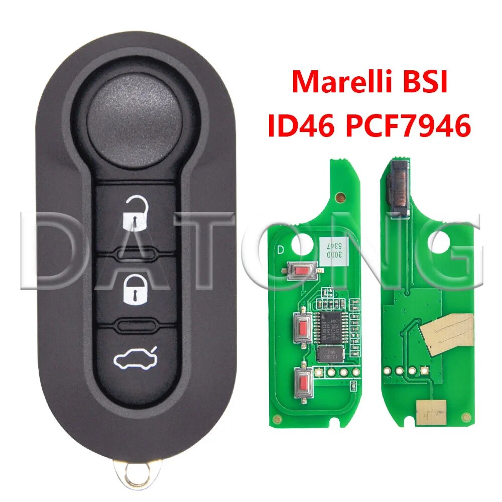 Автомобильный ключ Datong World для Fiat 500L Ducato Citroen Jumper Peugeot Boxer Marelli Fiat 500 Doblo Grande Punto Delphi PCF7946 433 МГц P W Marelli, For Fiat