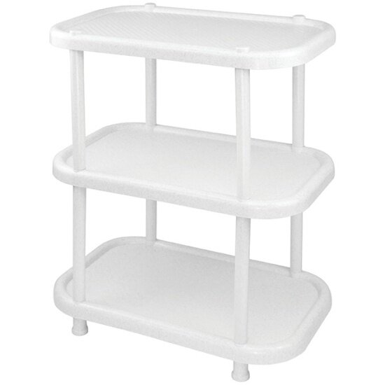 Полка овальная Idea (3 секции) М 2716 Мраморный