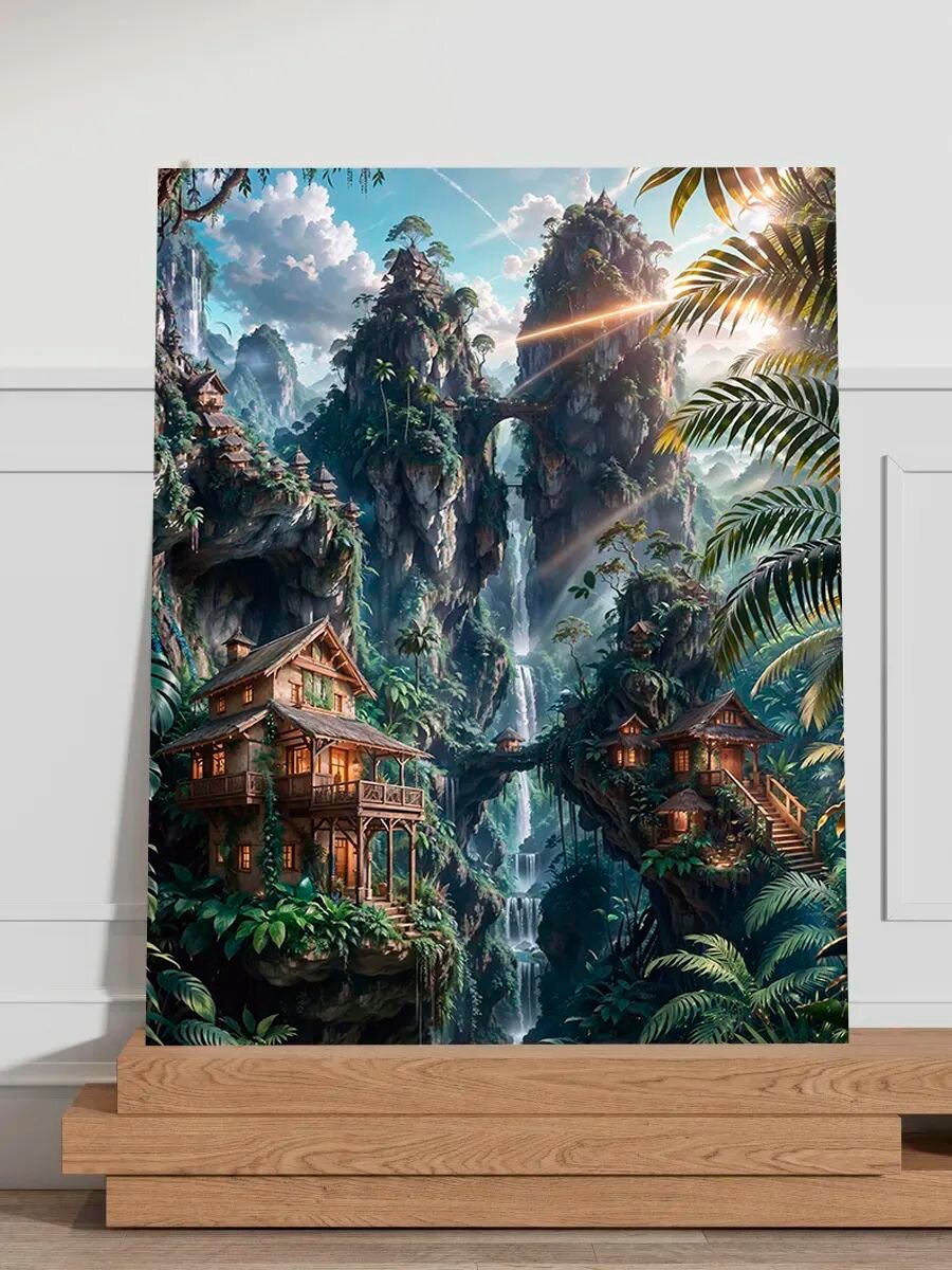 Картина "Фантастический мир", для интерьера 30х40см 1шт.