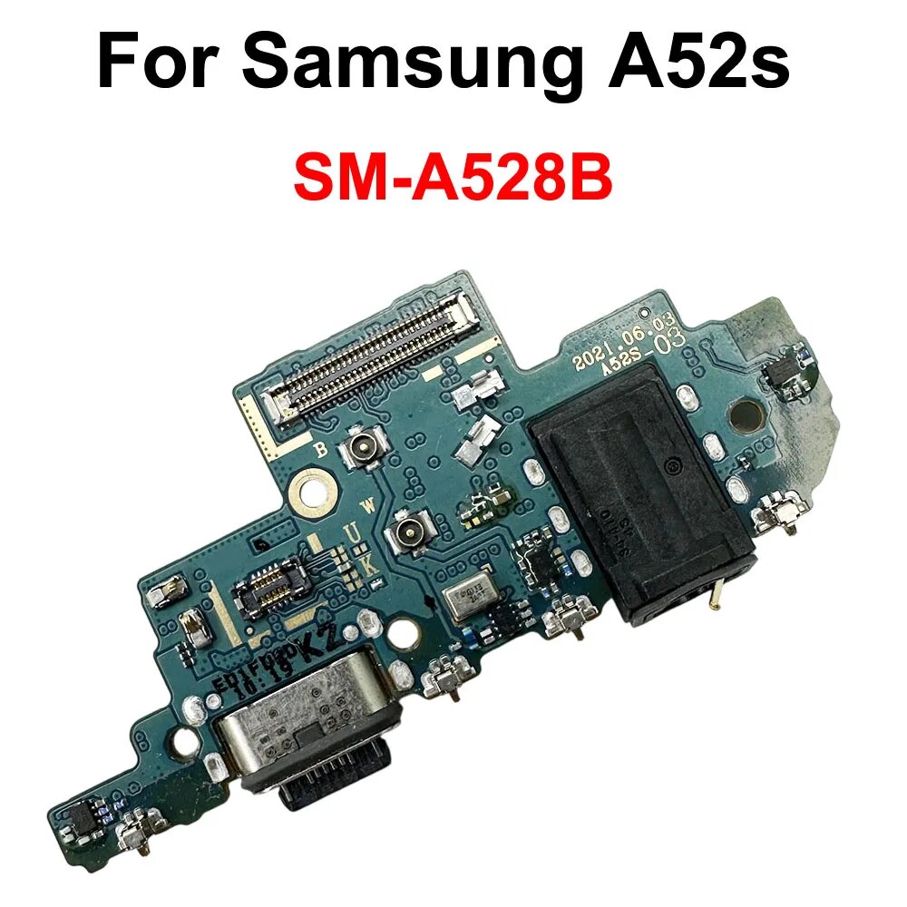 Org USB-порт для зарядки, разъем для док-станции, зарядная плата для Samsung Galaxy A52s 5G SM-A528B (версия K2)
