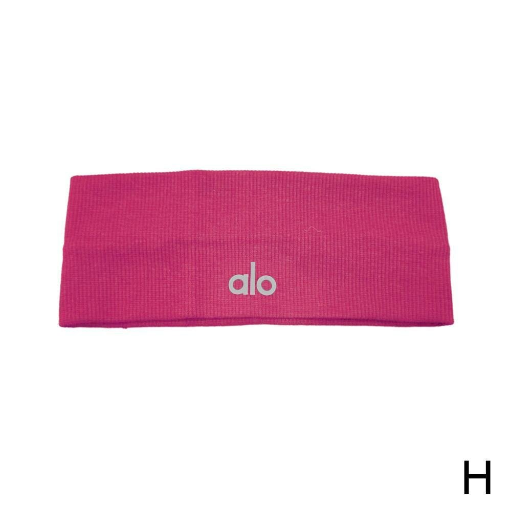 Расширенная однотонная повязка на голову для йоги Alo yoga
