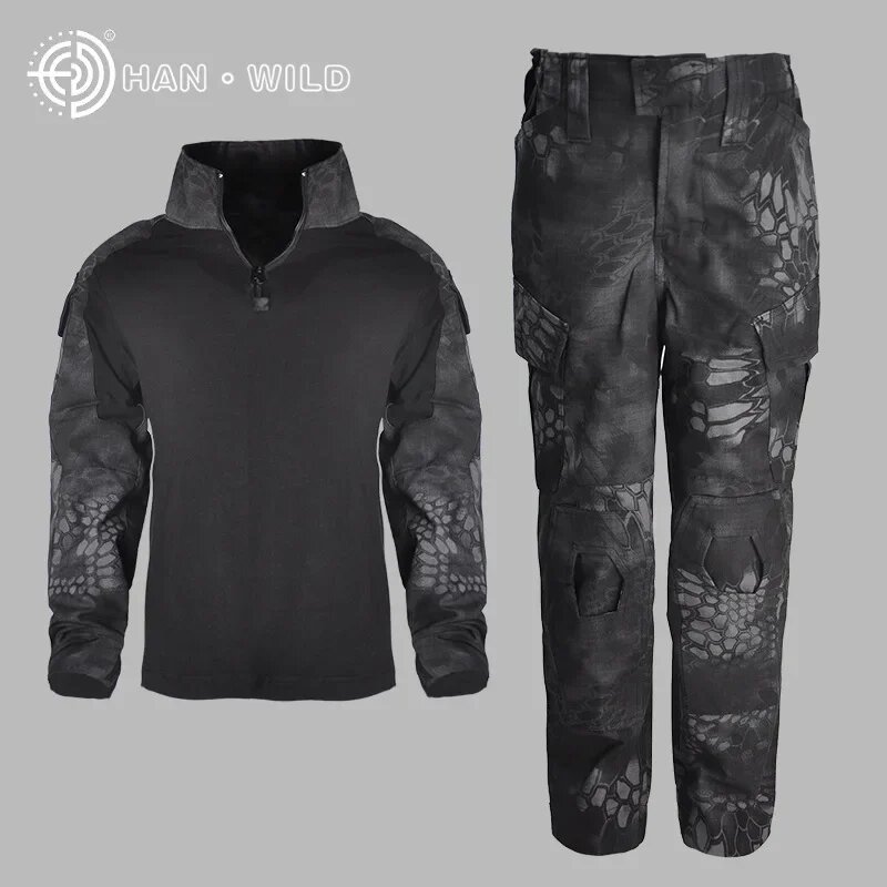 Детская одежда для спецназа, армейская военная форма для разведки, камуфляжное пальто + брюки, тренировочный костюм для выступлений, 100-160 см