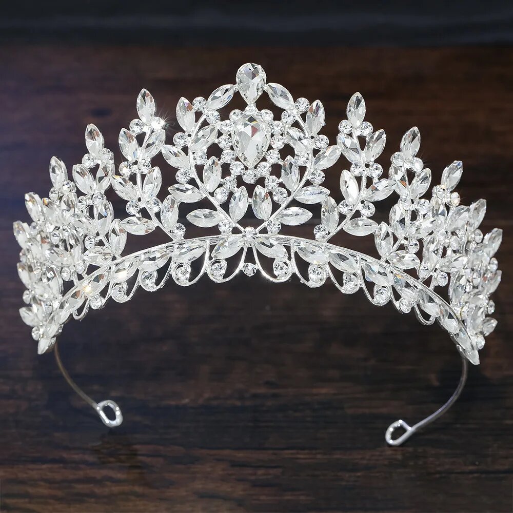 DIEZI хрустальная тиара для женщин и девочек Серебряный, silver