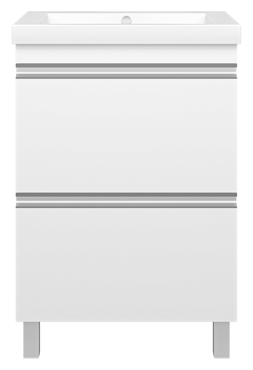 Тумба с раковиной Misty Ингрид - 60 П-Инг-01060-012Я белая