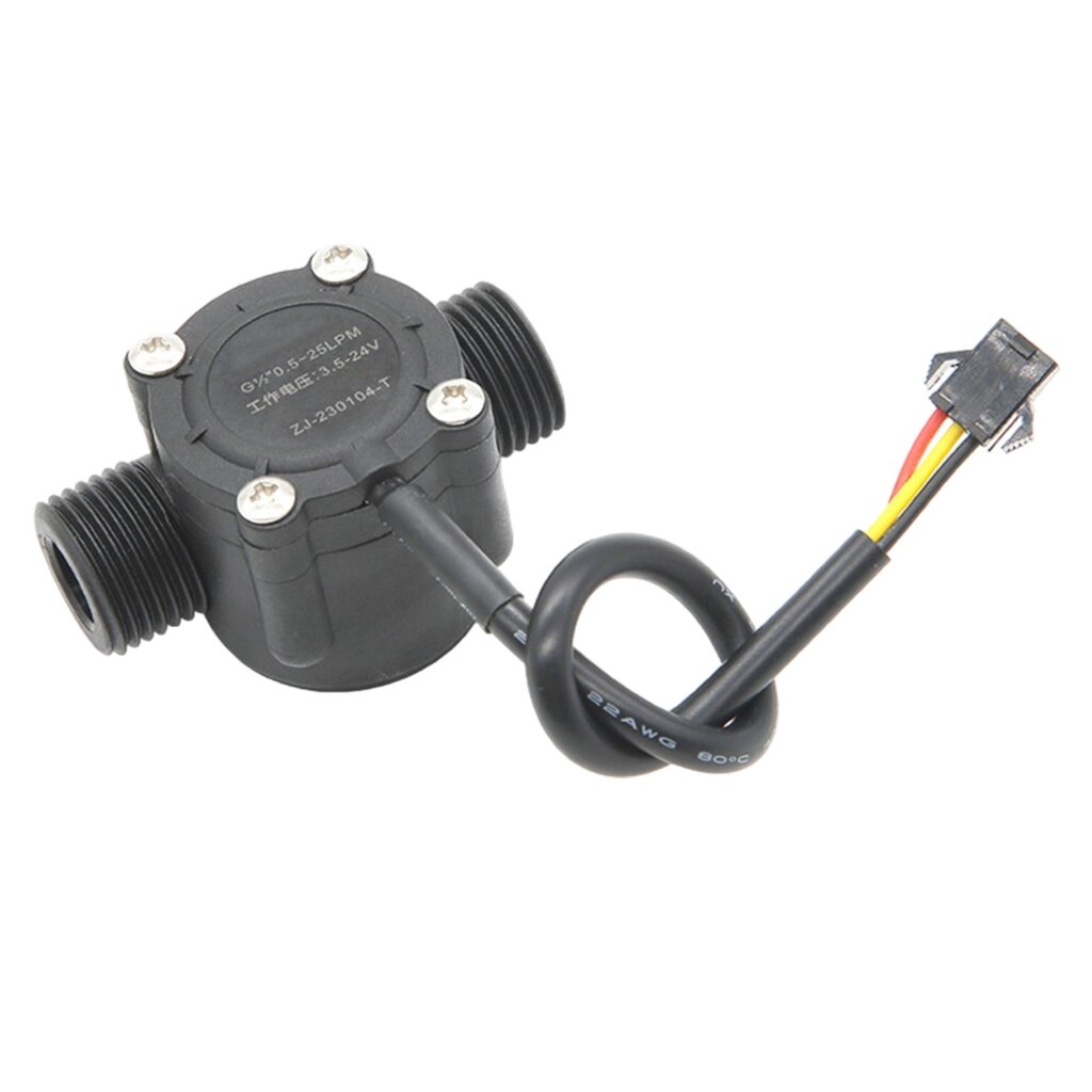 1/2" датчик Холла потока воды переключает расходомер счетчик расходомер 1-30 л/мин 3,5-24 В для управления циркулирующей жидкостью