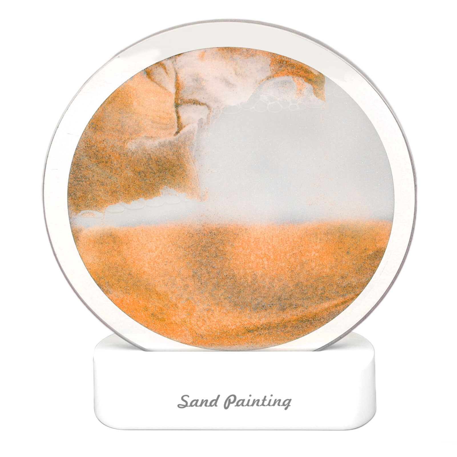 Свет для рисования зыбучих песков, USB-разъем, защита глаз, художественное украшение, настольная лампа с движущимся песком для спальни, гостиной, желтый
