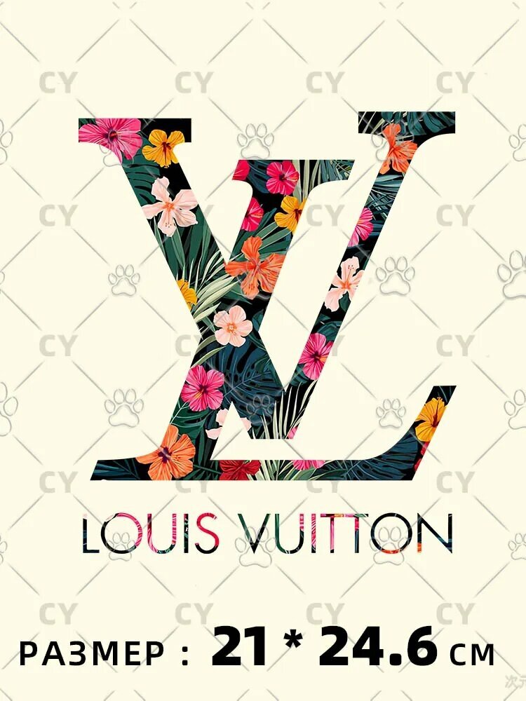Термонаклейки на одежду Louis Vuitton Луи Витон брендов