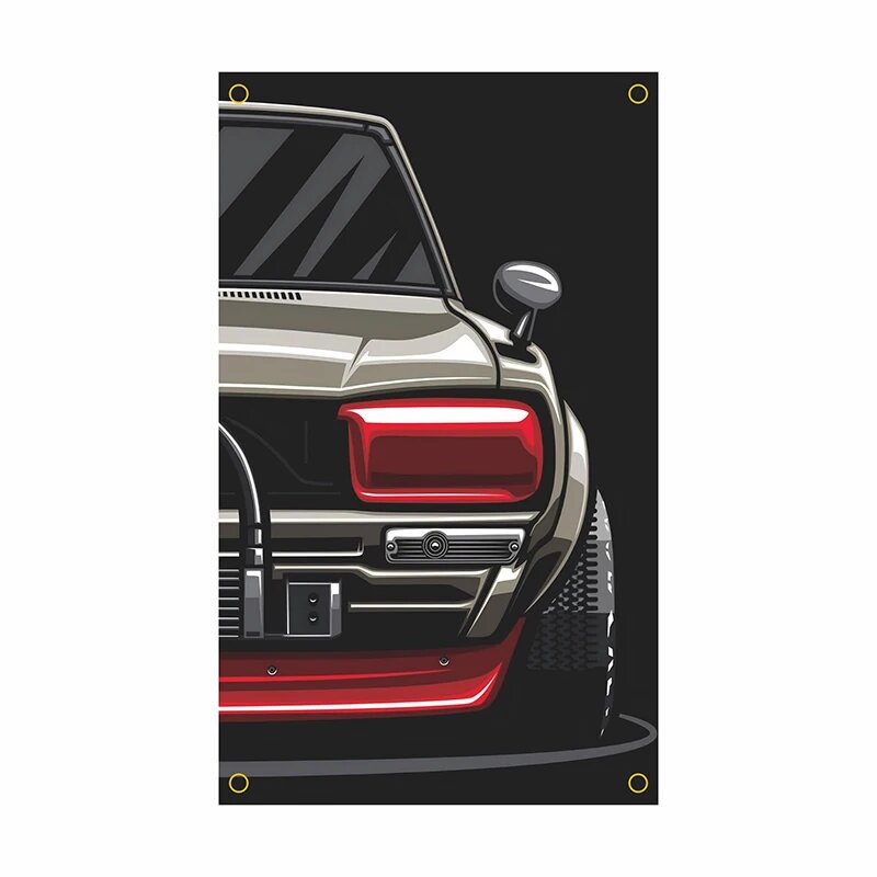 JDM гоночный флаг из полиэстера 90x150см 60x90cm, 10--with 4 grommets