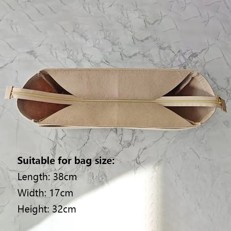 Сумка-органайзер, вставка для сумки на плечо Polene Cyme, сумка-органайзер, вставка для хранения, фетровая прослойная сумка, аксессуары-трансформеры With Zipper