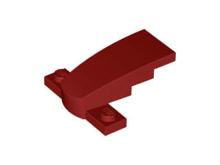 Wedge 4 x 2 x 1 1/3 with 1 x 4 Base, 93589 Dark Red U