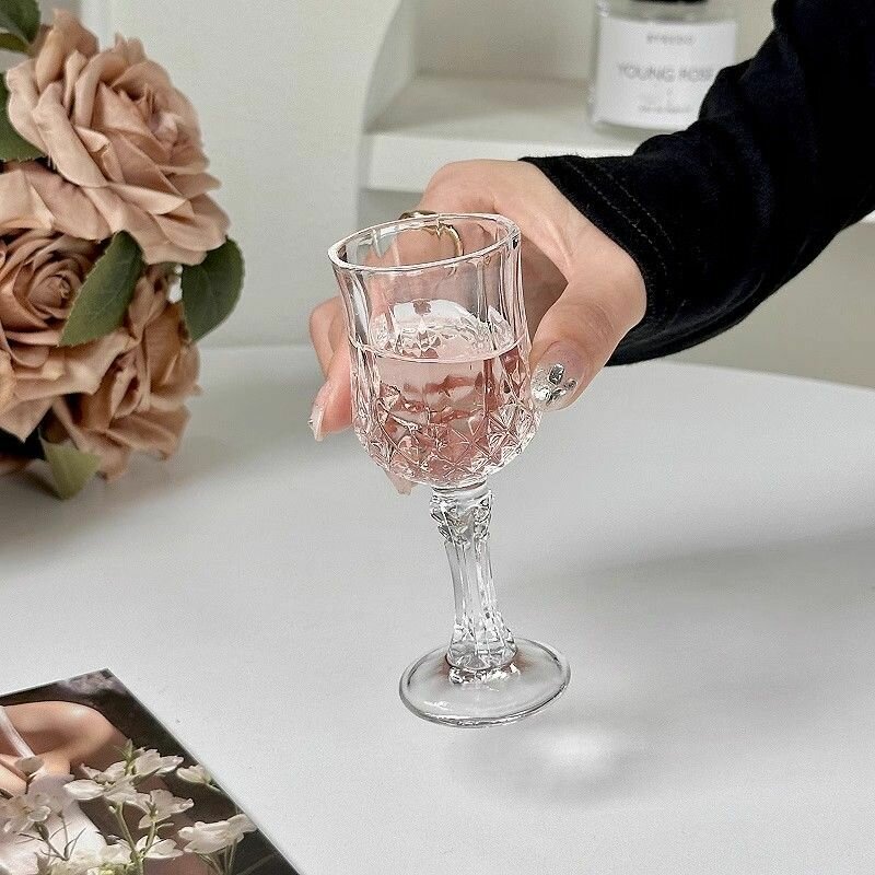 Хрустальные рюмки на ножке для водки, ликера, крепких спиртных напитков, 50мл, 1шт