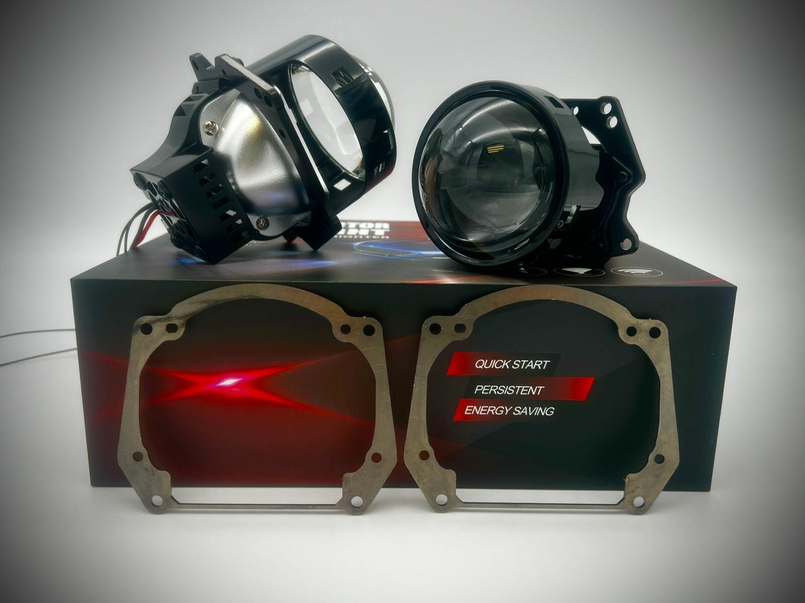 Би лед линзы для Skoda Rapid 2017-2020 / Светодиодные линзы на Шкода Рапид - Bi Led