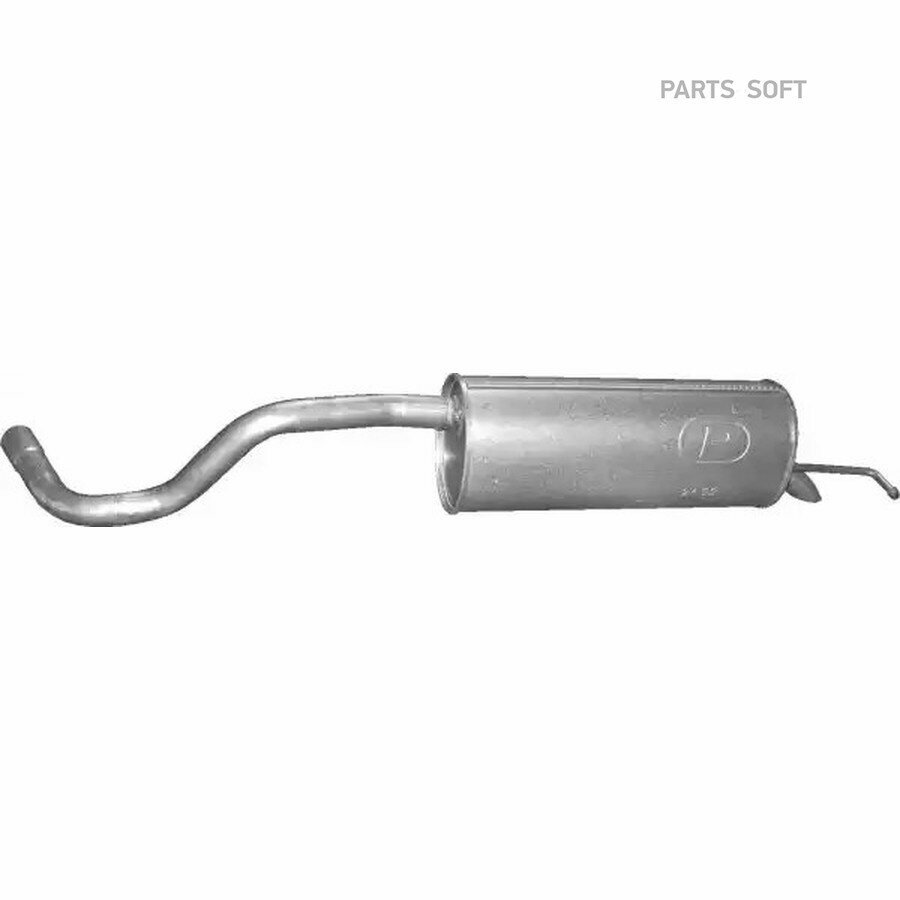 Глушитель задняя часть от официального дистрибьютора, POLMOSTROW, артикул 2463