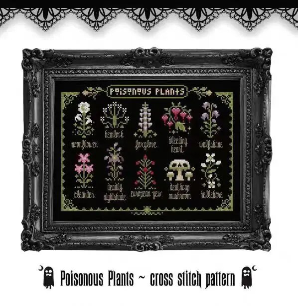 Набор для вышивки крестом XIUSPRING черный канва 100% хлопок ZZ8324, 14ct black