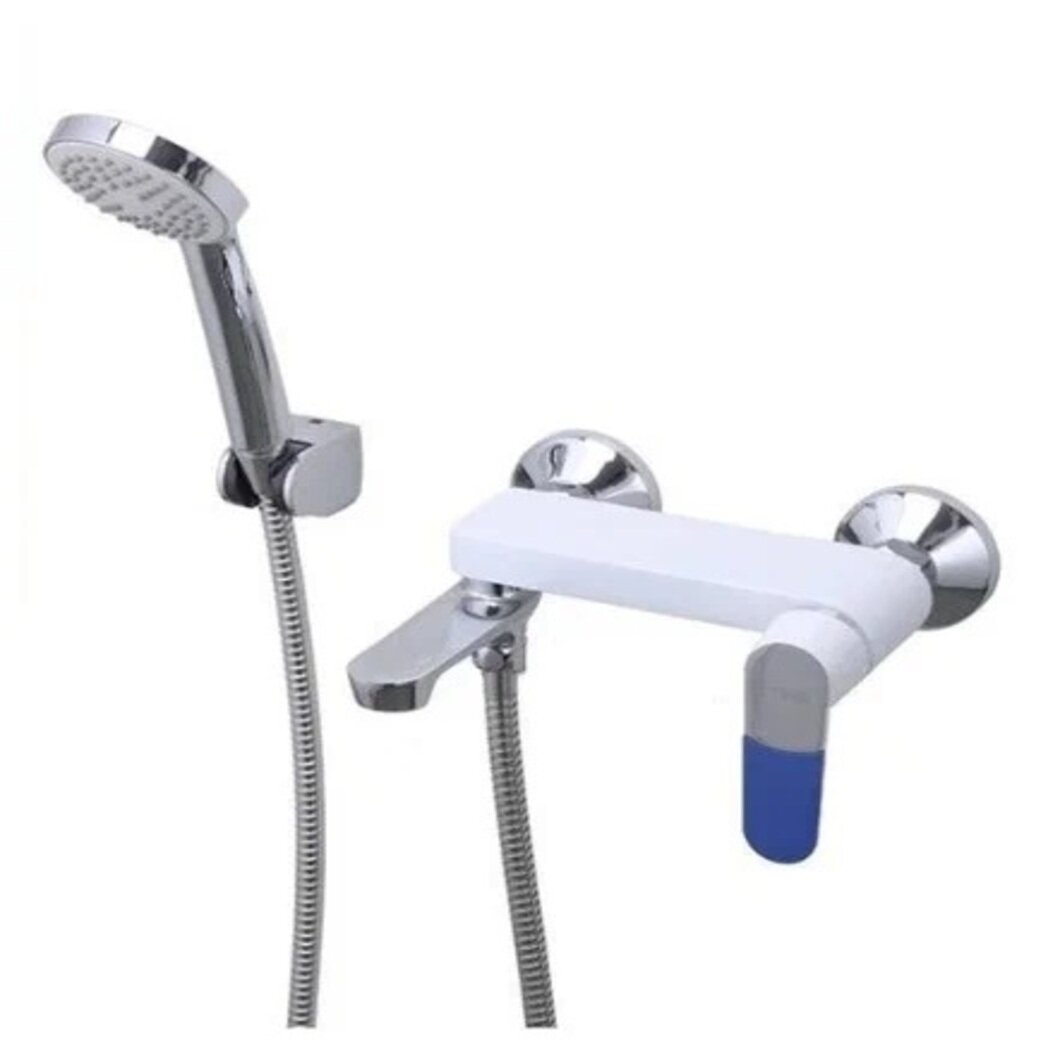 Смеситель для ванны Frap H34 F3234, латунь, белый/хромированный