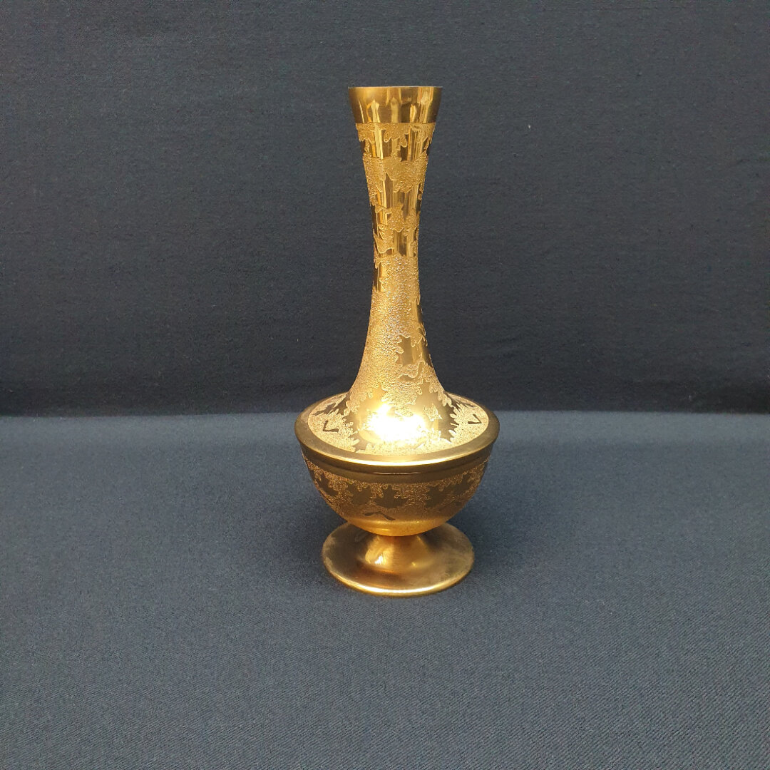 Ваза декоративная, латунь, высота 26 см, винтаж СССР